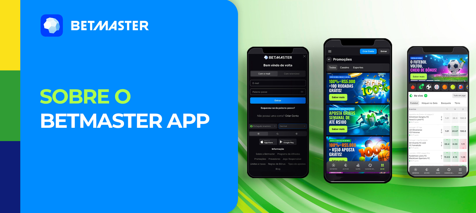 Betmaster app: baixe para Android e iOS e ganhe até R$ 1.000,00 no depósito